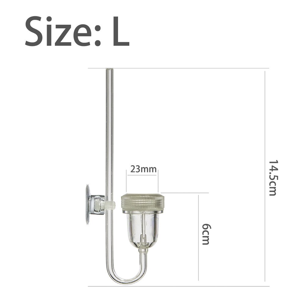 Aquarium CO2 Diffuser Glass Tank Bubble Atomizer w... – Grandado