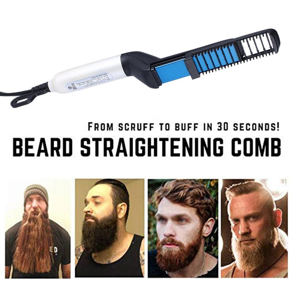 Multifunctional Hair Comb Brush Quick Beard Straig... – Grandado
