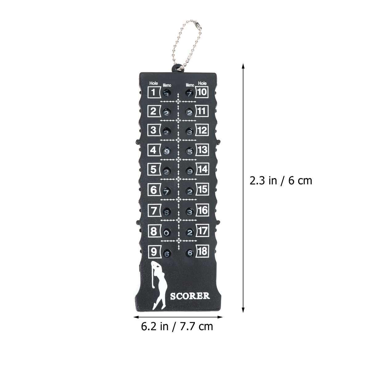 18 Holes Golf Score Card Counter (Black) – Vicedeal