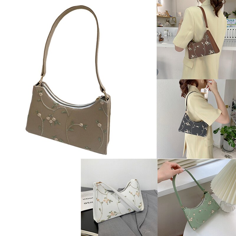 Lace Embroidery Small Flower Handbags Simple Casua... – Grandado
