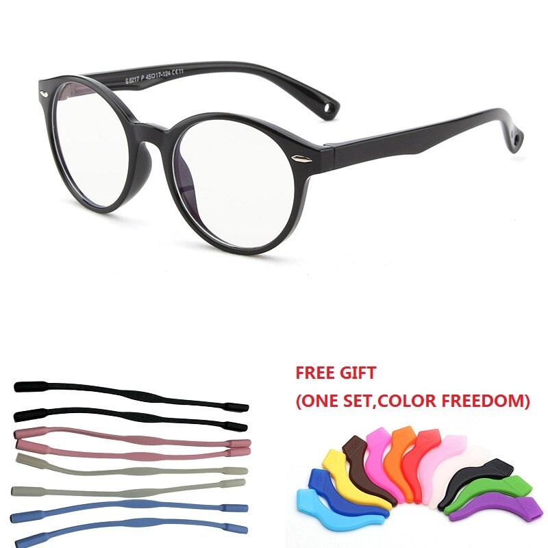 Zerosun Eyeglasses Frame Children Boys Girls Silic... – Grandado