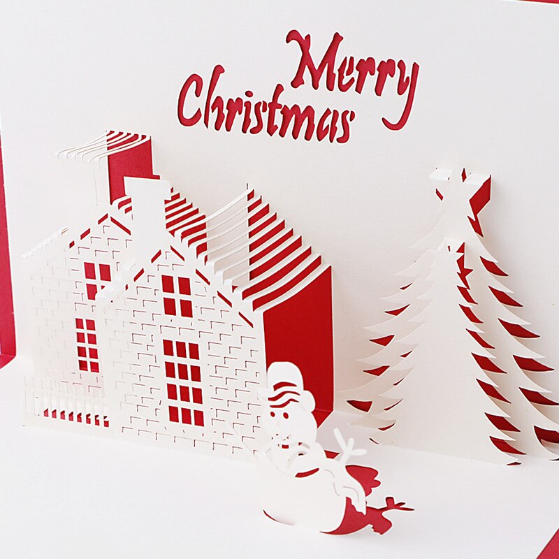 Snowman Handmade 3D Pop Up Greeting Cards Christma... – Grandado