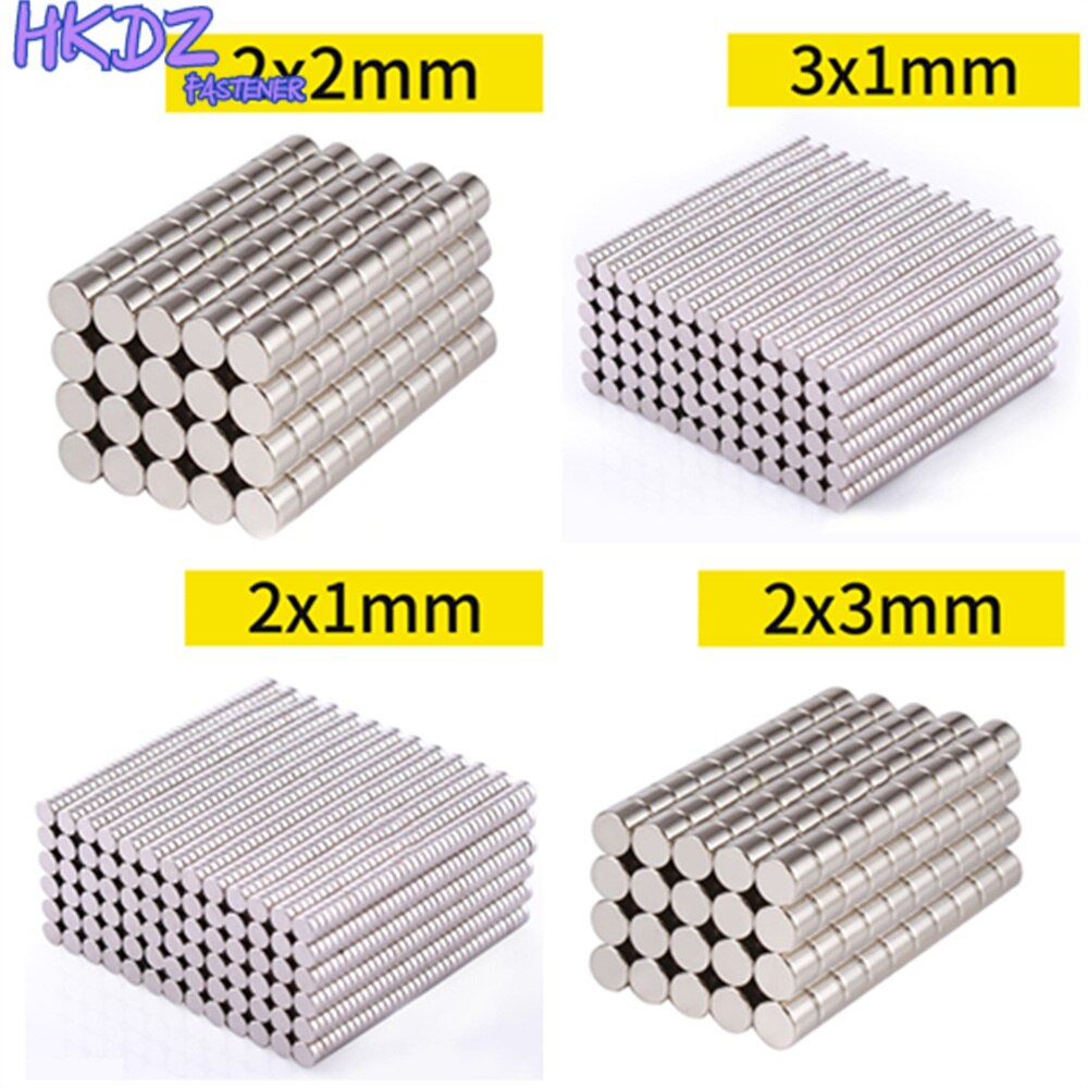 100Pcs Mini Small N35 Round Magnet 3x1 3x1.5 3x2 3... – Grandado