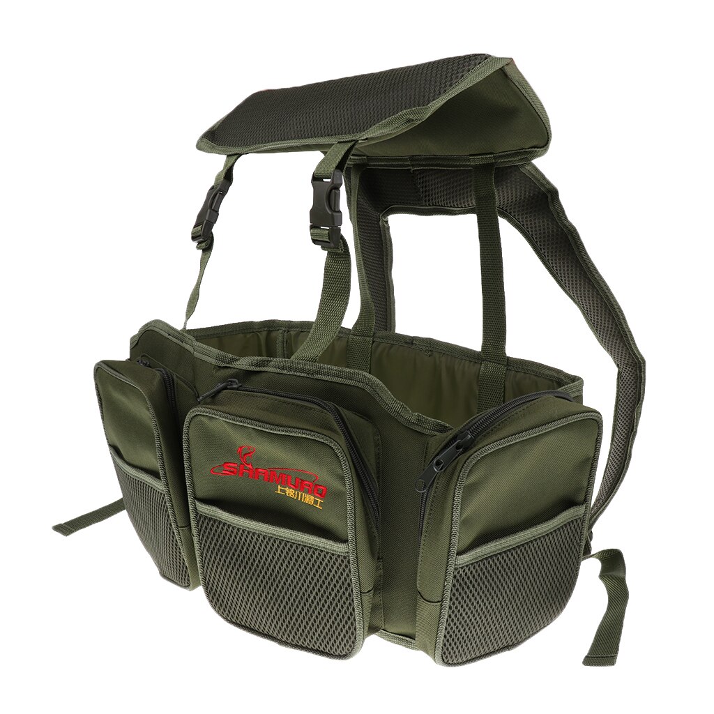 Canvas Seat Box Fishing Backpack Fishing Tackle Se... – Grandado