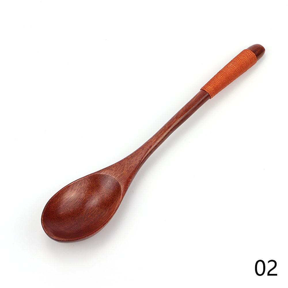 Houten Dessert Lepel Roer Lepel Lange Steel Glad L... – Vicedeal