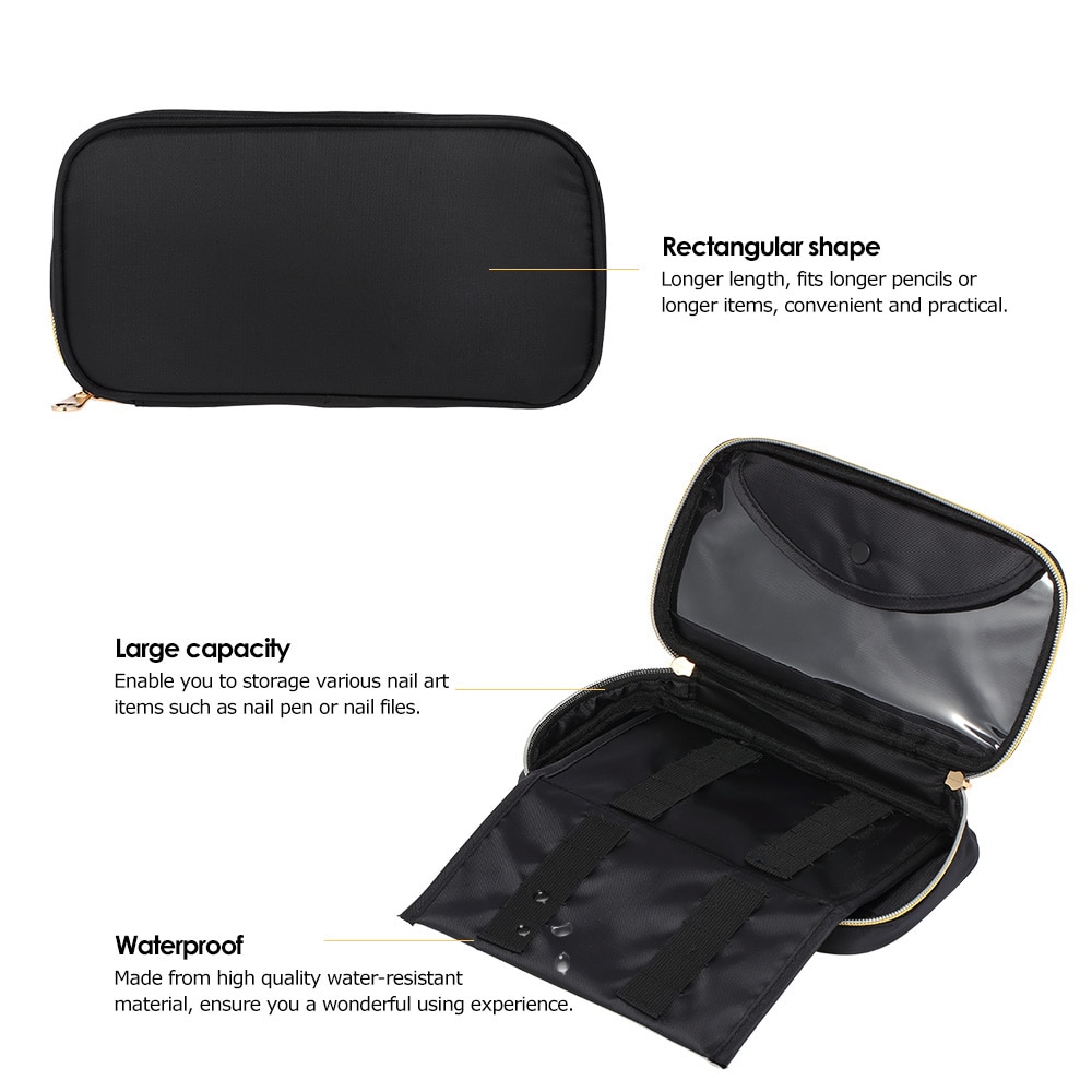 Nail Borstel Tas Waterdicht Nail Art Pen Pouch Ops... – Grandado