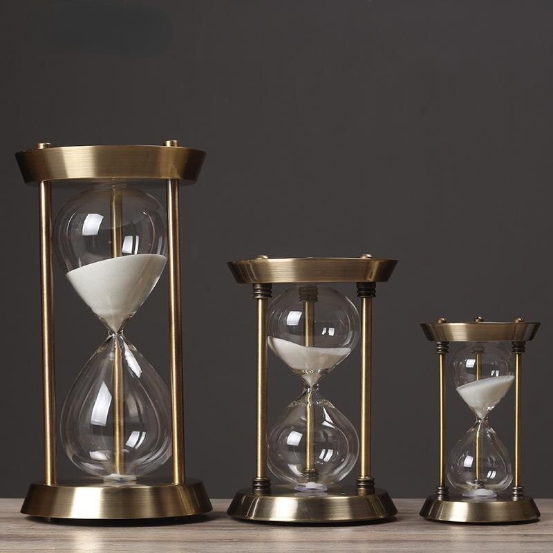 Retro Metal Hourglass Sand Timer Metal Hourglass S... – Vicedeal