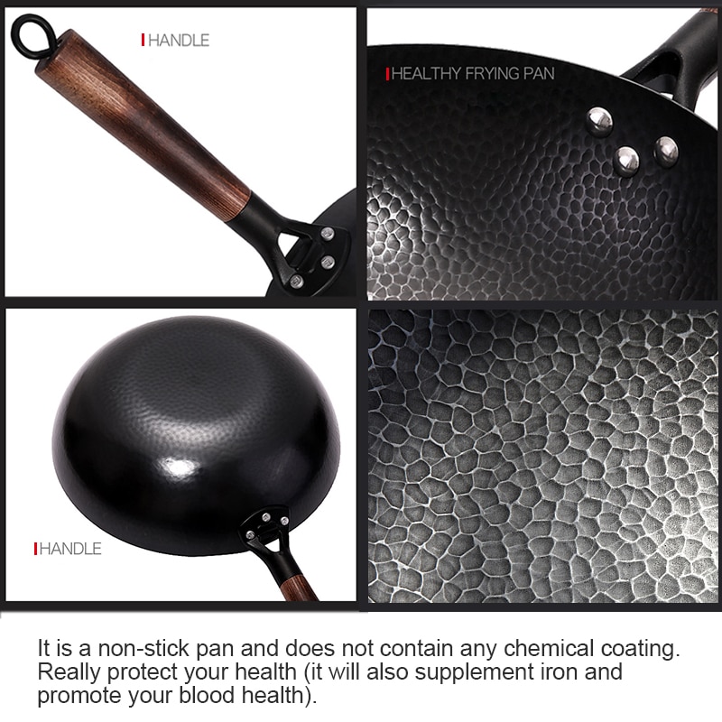 Chinese Style Frying Pan High-end Home Non-stick 3... – Grandado