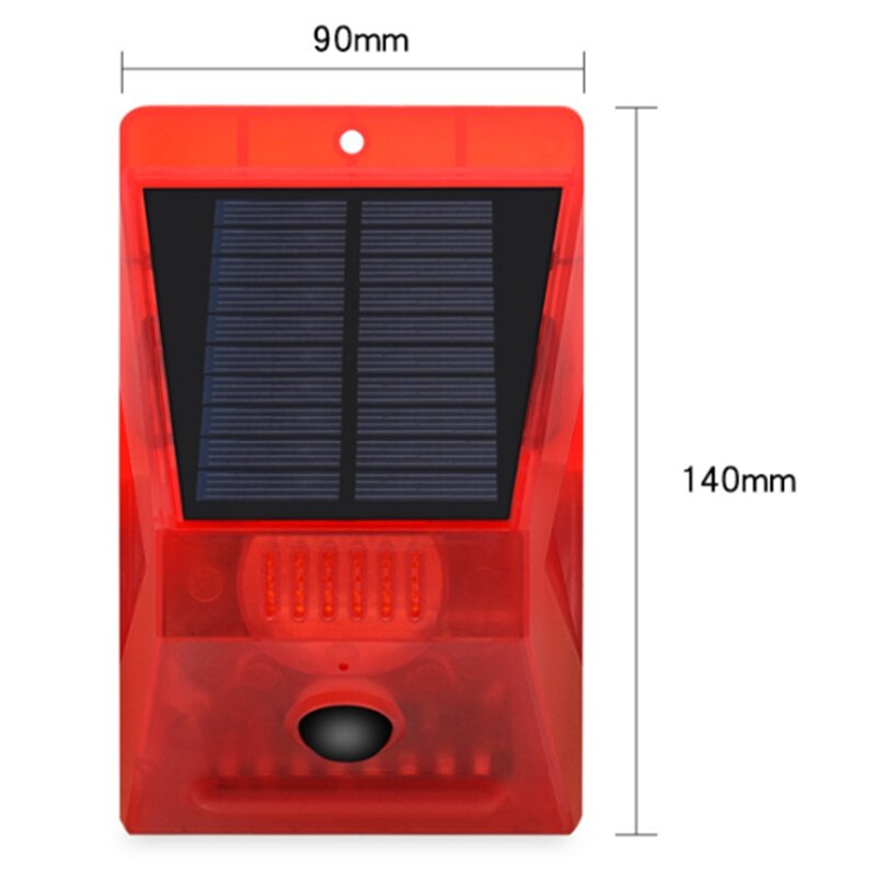 Solar stroboscooplamp met afstandsbediening, solar... – Grandado