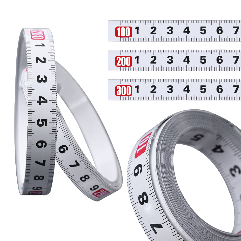/1m selbst klebendes Maßband Edelstahl 16mm breite... – Vicedeal