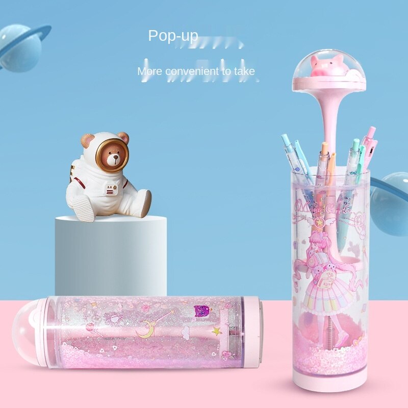 Pencil Case Tumbler Quicksand Pencil Case Space Ca... – Vicedeal