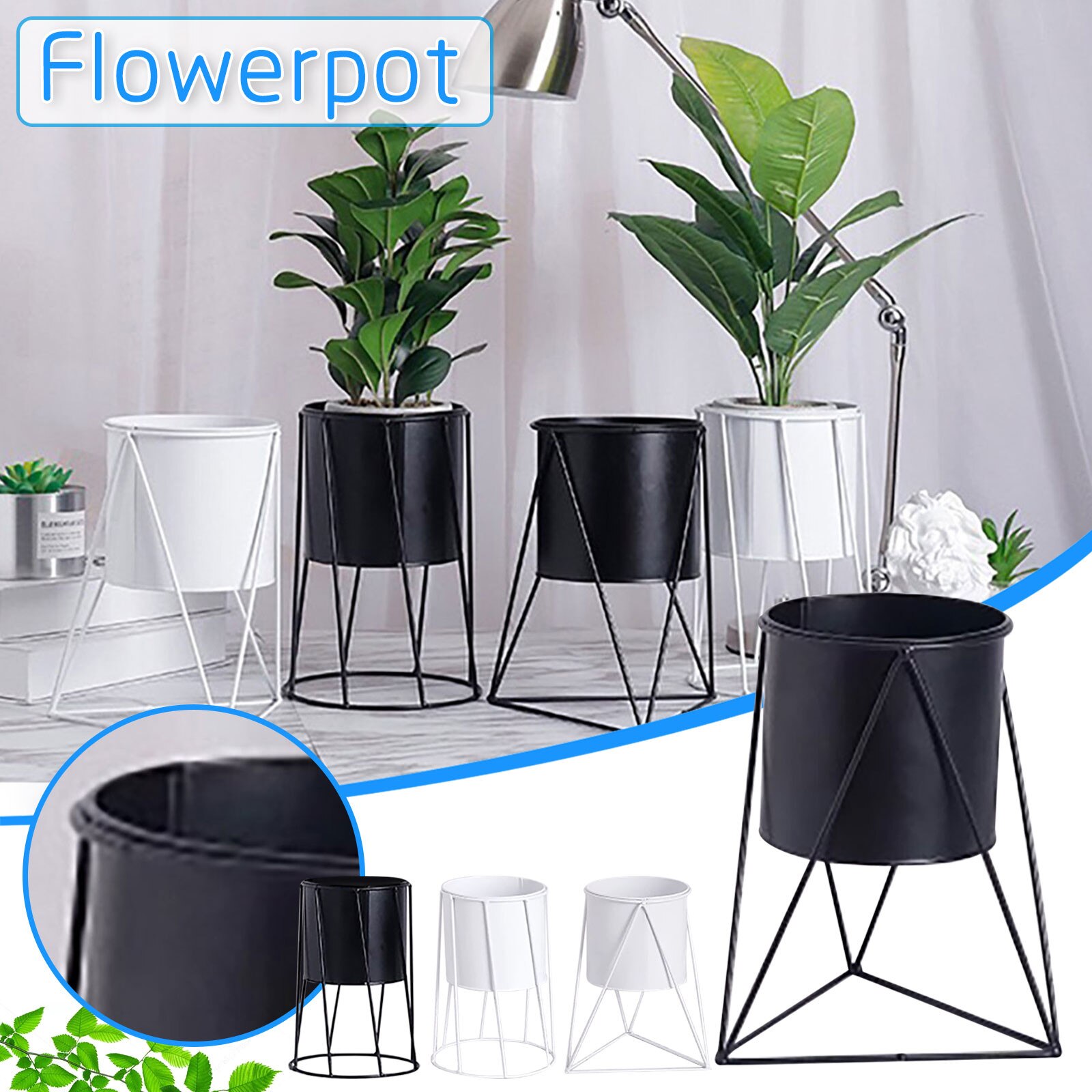4# Flower Pots Mini Flower Pot Garden Unbreakable ... – Vicedeal