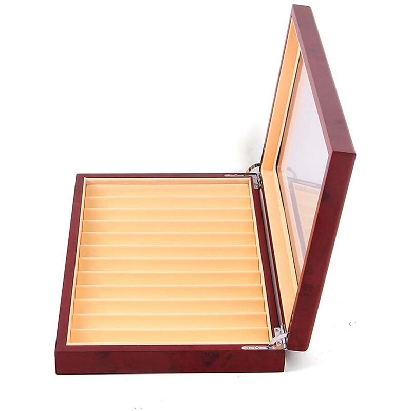12 Slots Wood Pen Display Box Pen Fountain Storage... – Grandado