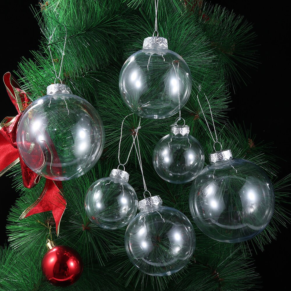 Transprent Plastic Christmas Ball Bauble Hanging P... – Grandado