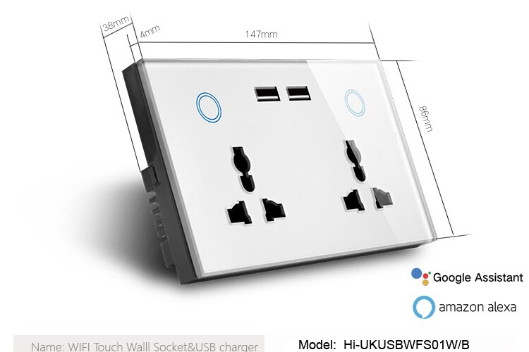 ASEER UK Double usb Universal wifi socket,WIFI wal... – Grandado