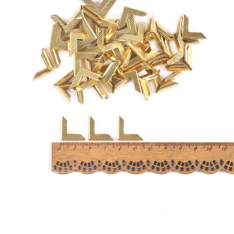 50pcs Vintage Gold Metal Corners DIY Crafts Scrap... – Grandado