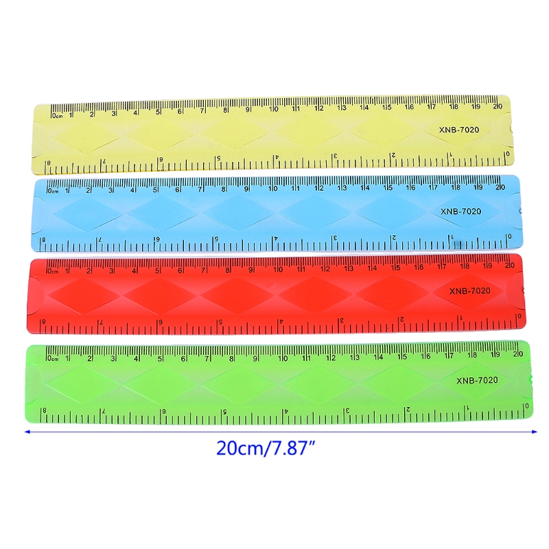 1PC Soft 20cm Ruler Multicolour Flexible Stationer... – Vicedeal