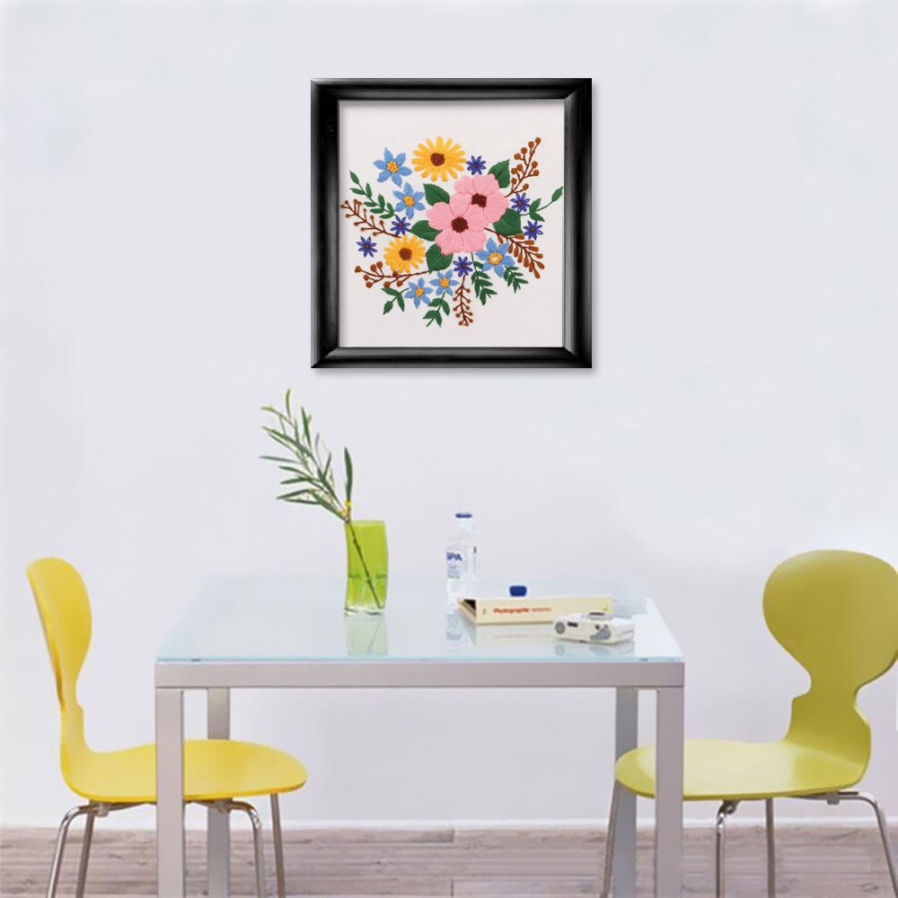 Beginner Flower Embroidery Kit Bag Painting Crafts... – Grandado