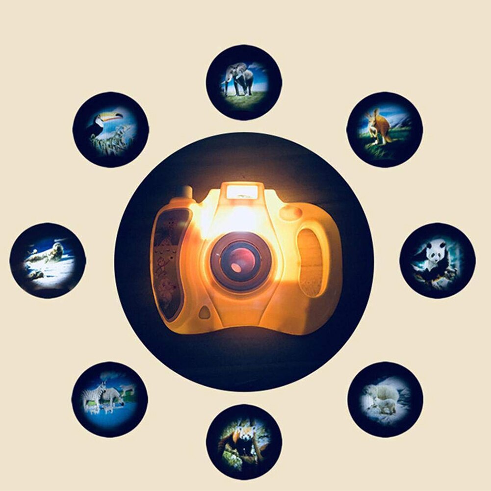 Kids Cartoon Animal Pattern Light Porjection Camer... – Grandado