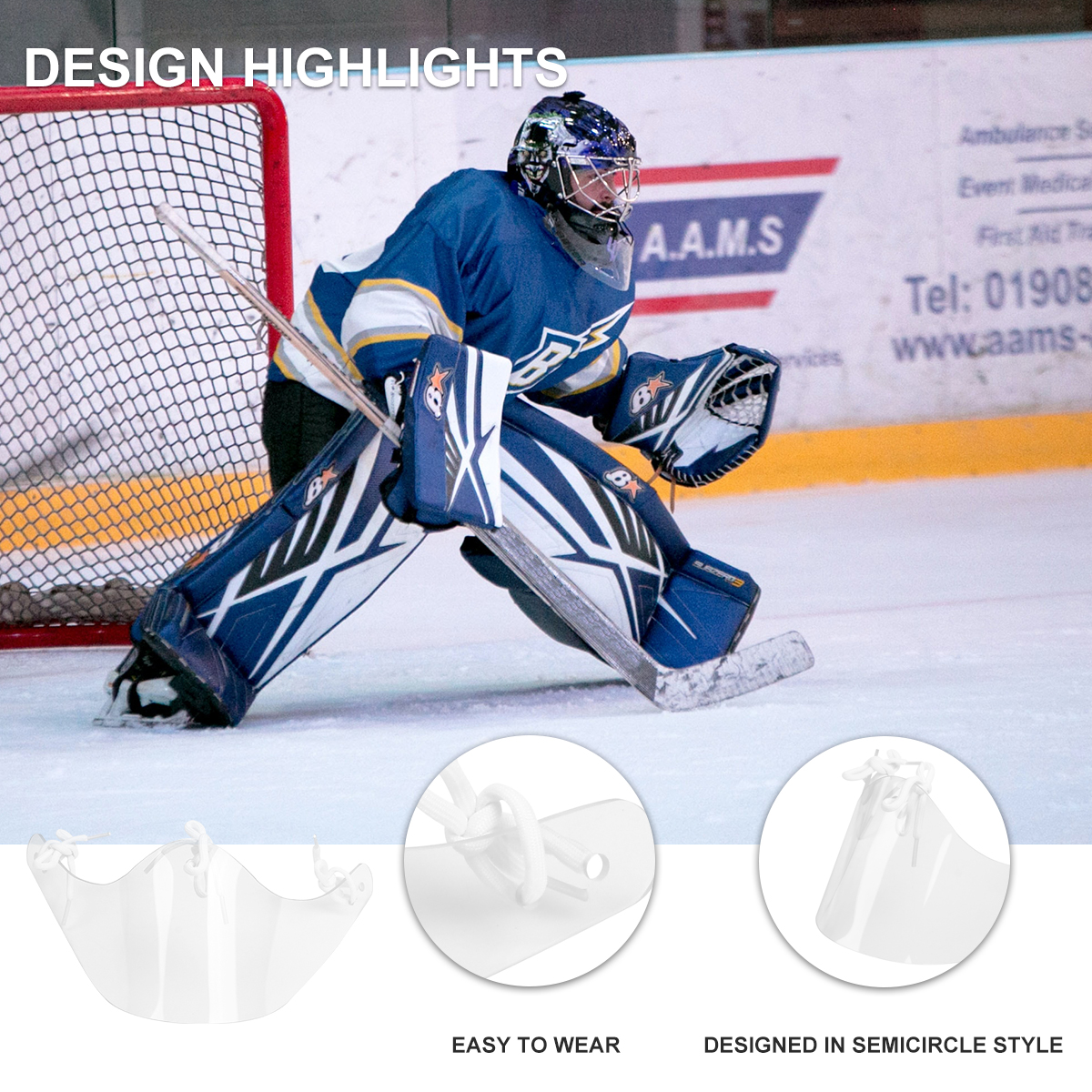 1Pc Hockey Protective Gear Clear Protection Equipm... – Vicedeal