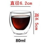 Double Glasses Cups Coffee Mugs Drinking Insulatio... – Grandado