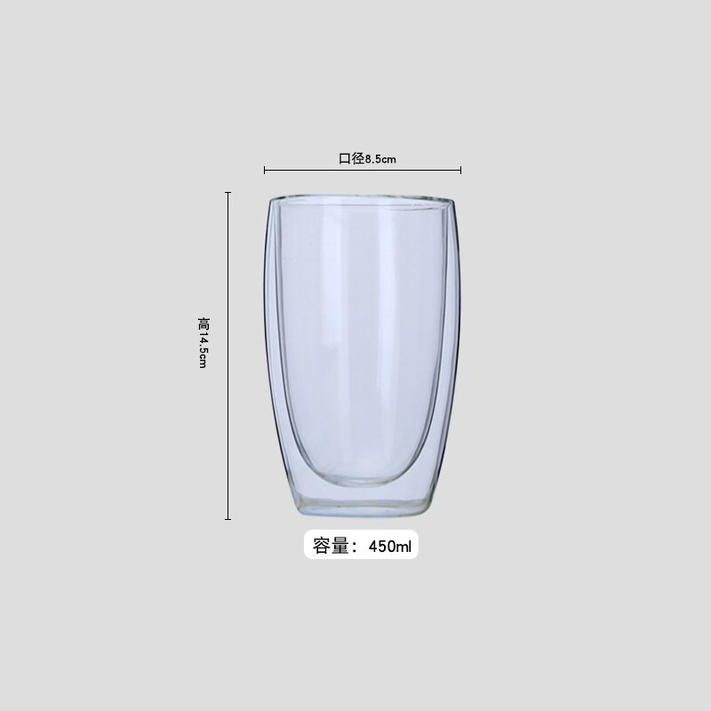 80-450ml Double-layer Glass Insulation Cup Coffee ... – Grandado