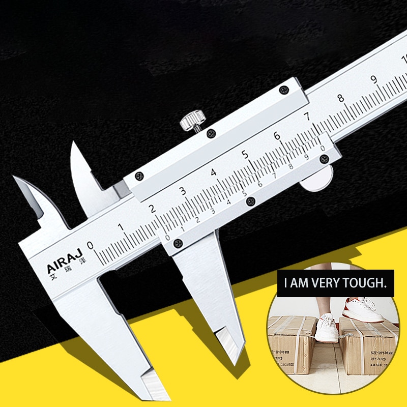 AIRAJ-pied à coulisse en acier inoxydable, règle d... – Grandado