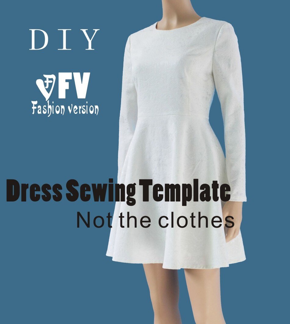 Dresses Sewing Pattern Template Elasticity Shell f... – Grandado