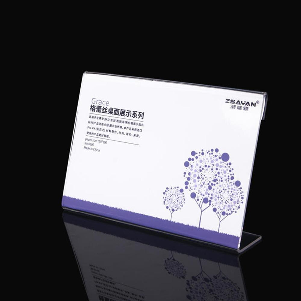 Clear Acrylic Sign Display Stand Table Name Tag Me... – Vicedeal