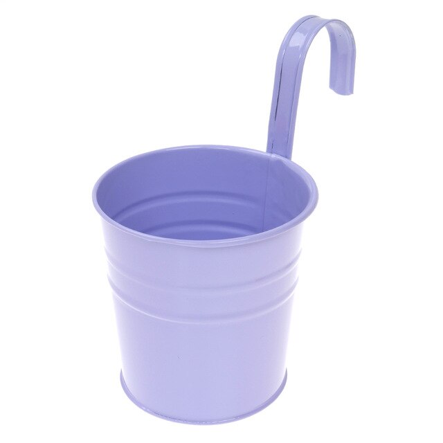 Multicolor Hook Flower Pot Hanging Planter Pot Met... – Vicedeal