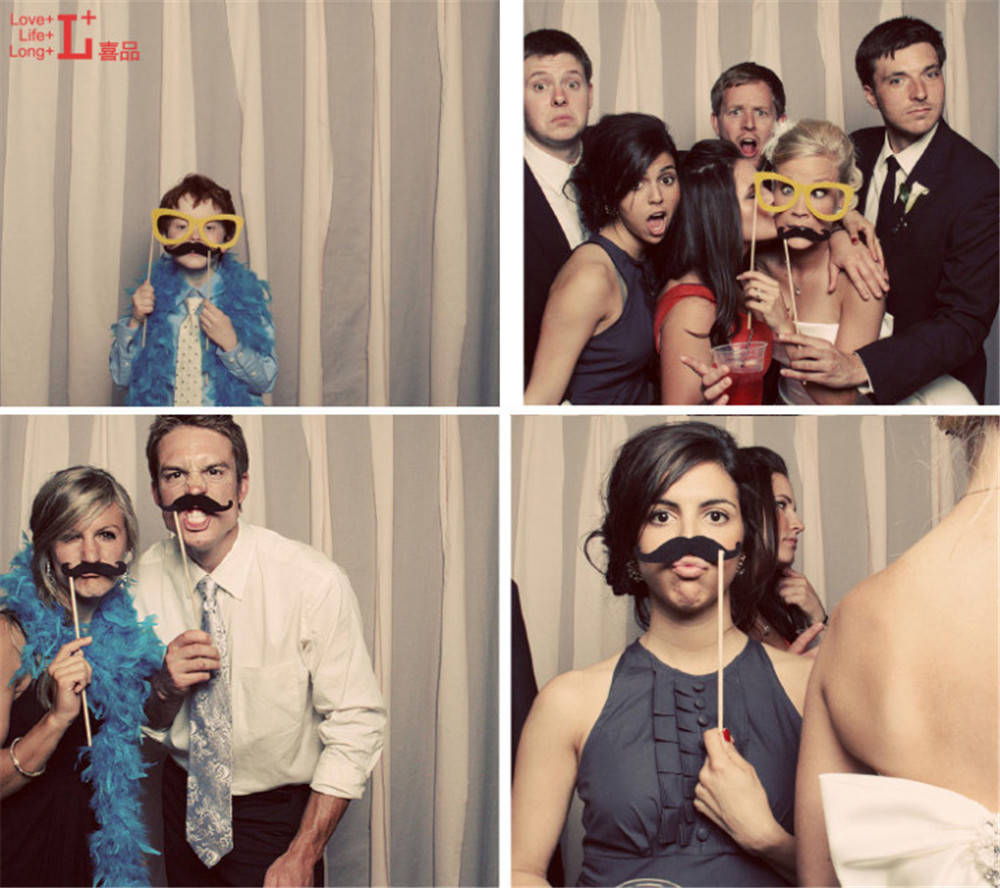 10 sets of funny photo props fun wedding photo clo... – Grandado