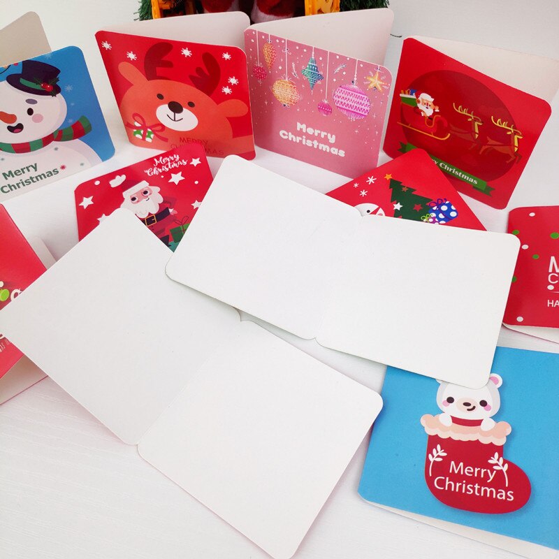 20Pcs Kerst Dag Wensen Wenskaarten Mini Vierkante ... – Vicedeal