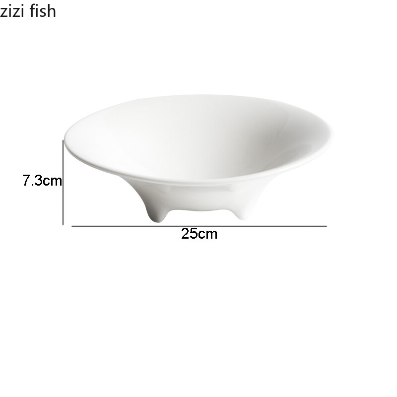 Ceramic Dinner Bowls Irregular Shaped Snack Desser... – Grandado