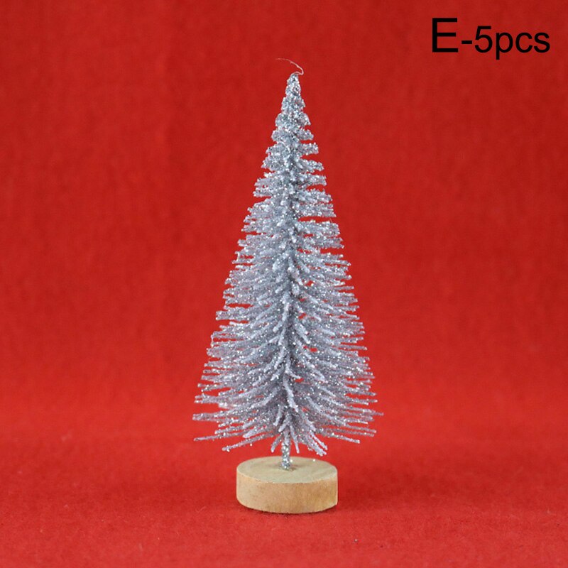 5Pcs Sisal Fiber Mini Christmas Tree Snow Frost Pi... – Grandado