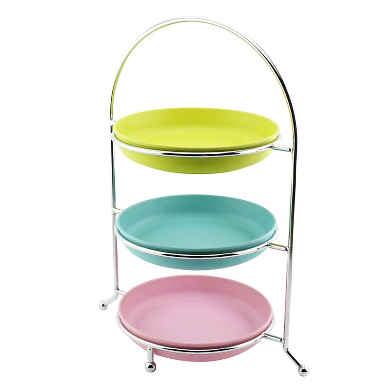 Msjo Three Layer Wrought Iron Cake Display Stands ... – Grandado