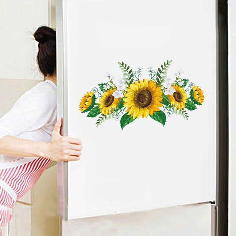 12Cm X 60Cm Sunflower Wall Stickers Art Decals Rem... – Grandado