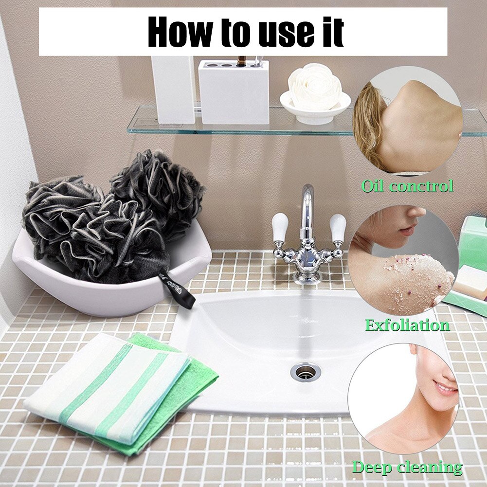 Soft Shower Mesh Foaming Sponge Bath Bubble Ball B... – Grandado