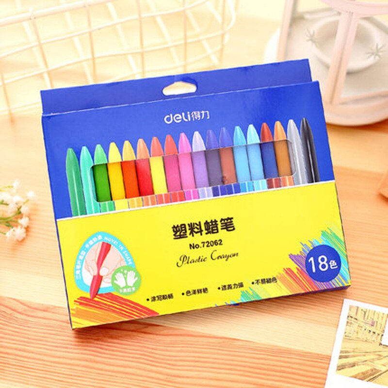 Deli Children's plastic crayon student triangle pe... – Grandado