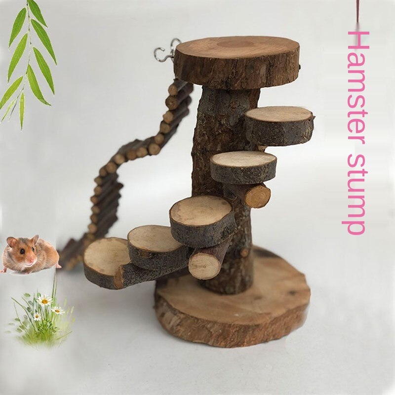 Hamster Roterende Ladder Apple Houten Villa Boomta... – Grandado