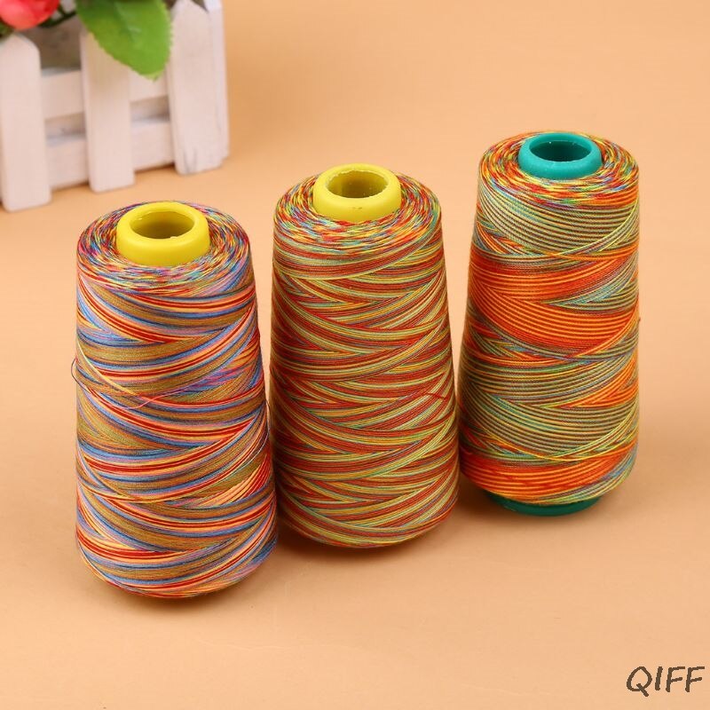 3000 Yards Graident Rainbow Polyester Embroidery S... – Grandado