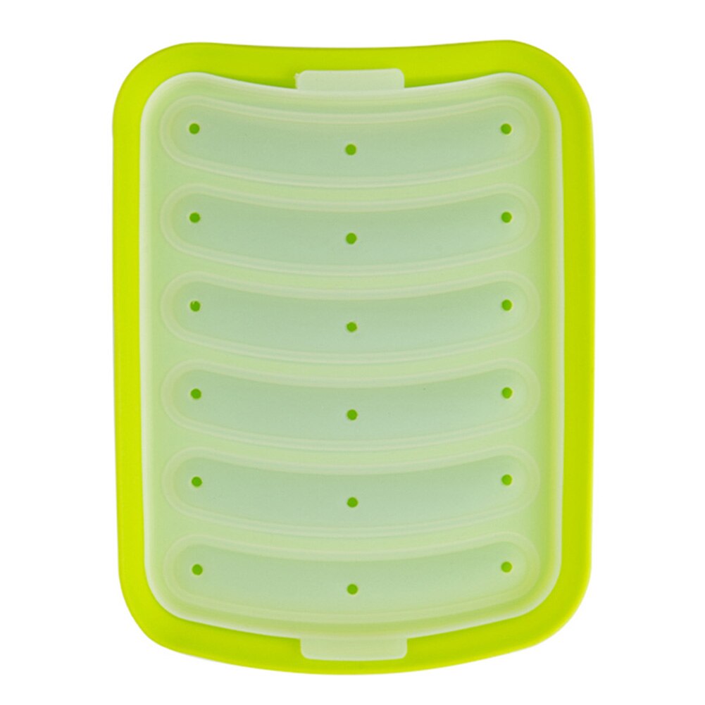 6-grid Non-Stick Silicone Sausage Mold Dog Mold fo... – Grandado