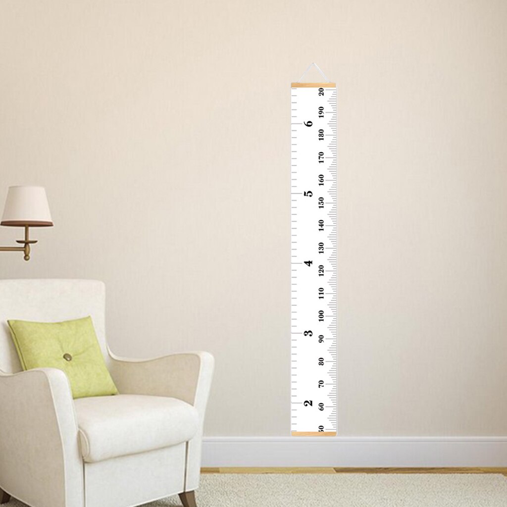 Wood Frame Canvas Hanging Baby Growth Chart Ruler ... – Grandado