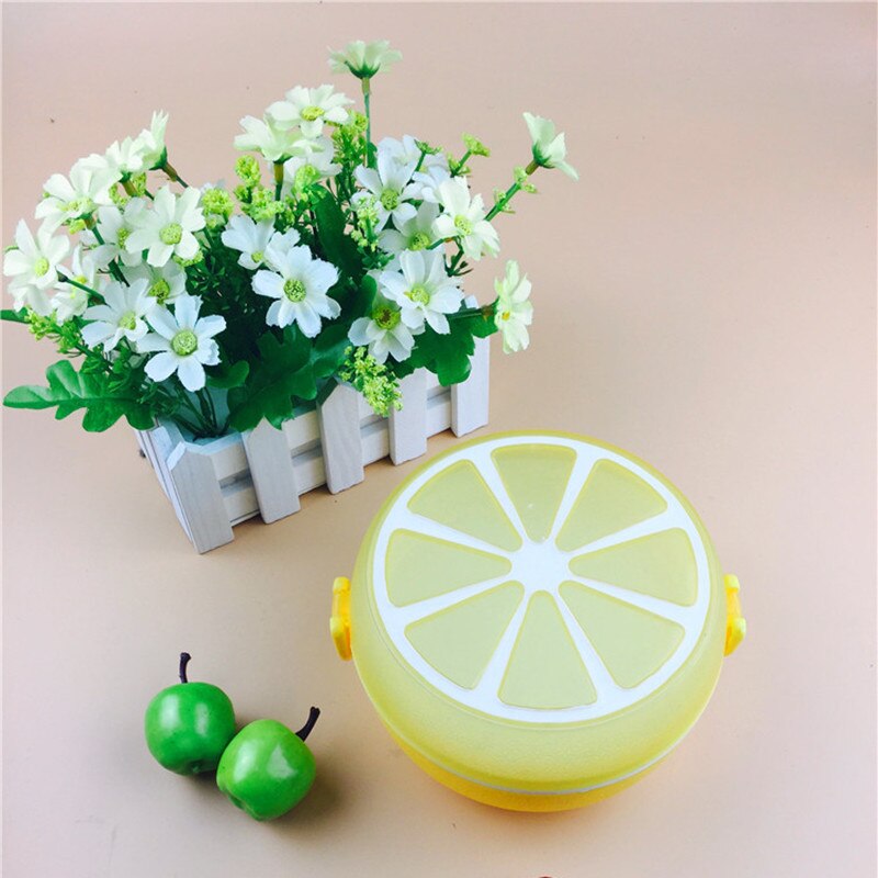 2 Layer Lemon Orange Pattern Food Container With F... – Grandado