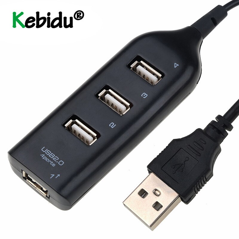 Adaptador USB Hub 2,0, divisor de 4 puertos de alt... – Grandado