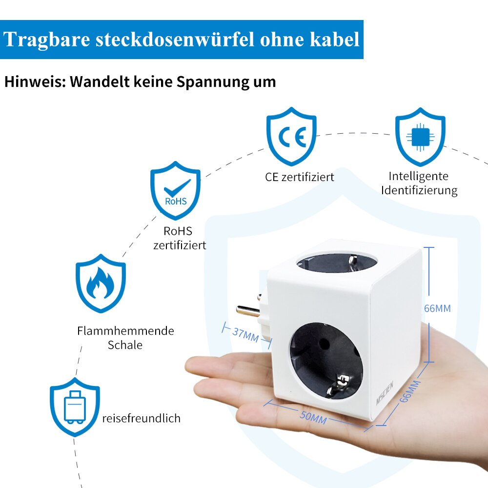 Mscien Eu Socket Adapters Draagbare Cubes 16A / 25... – Vicedeal