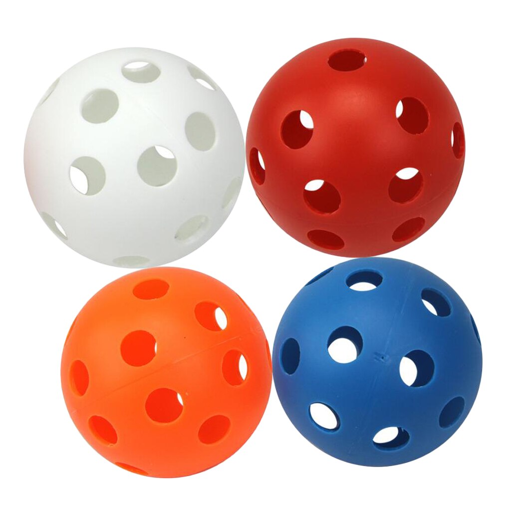 4pcs 90mm Golf Training Balls Plastic Airflow Holl... – Grandado