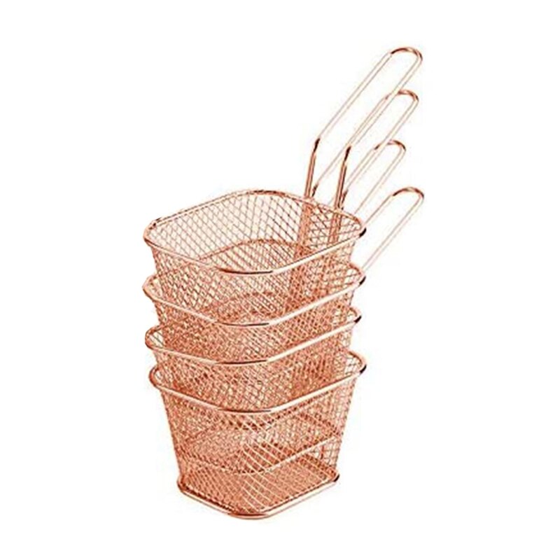 ! Mini Fry Baskets, Mesh Wire French Fries Chip Ba... – Grandado
