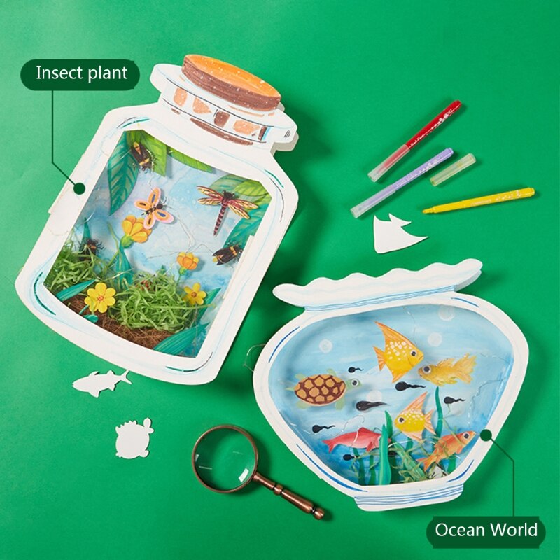 Kids DIY the World in Bottle Handmade Craft Toys C... – Grandado