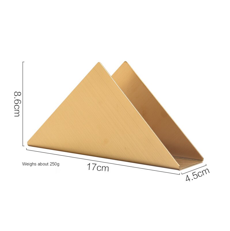 Gold Triangle Napkin Holder Stainless Steel Towel ... – Vicedeal