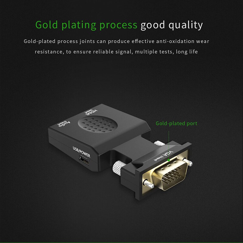 Robotsky vga til hdmi adapter han til hun 1080p av... – Grandado